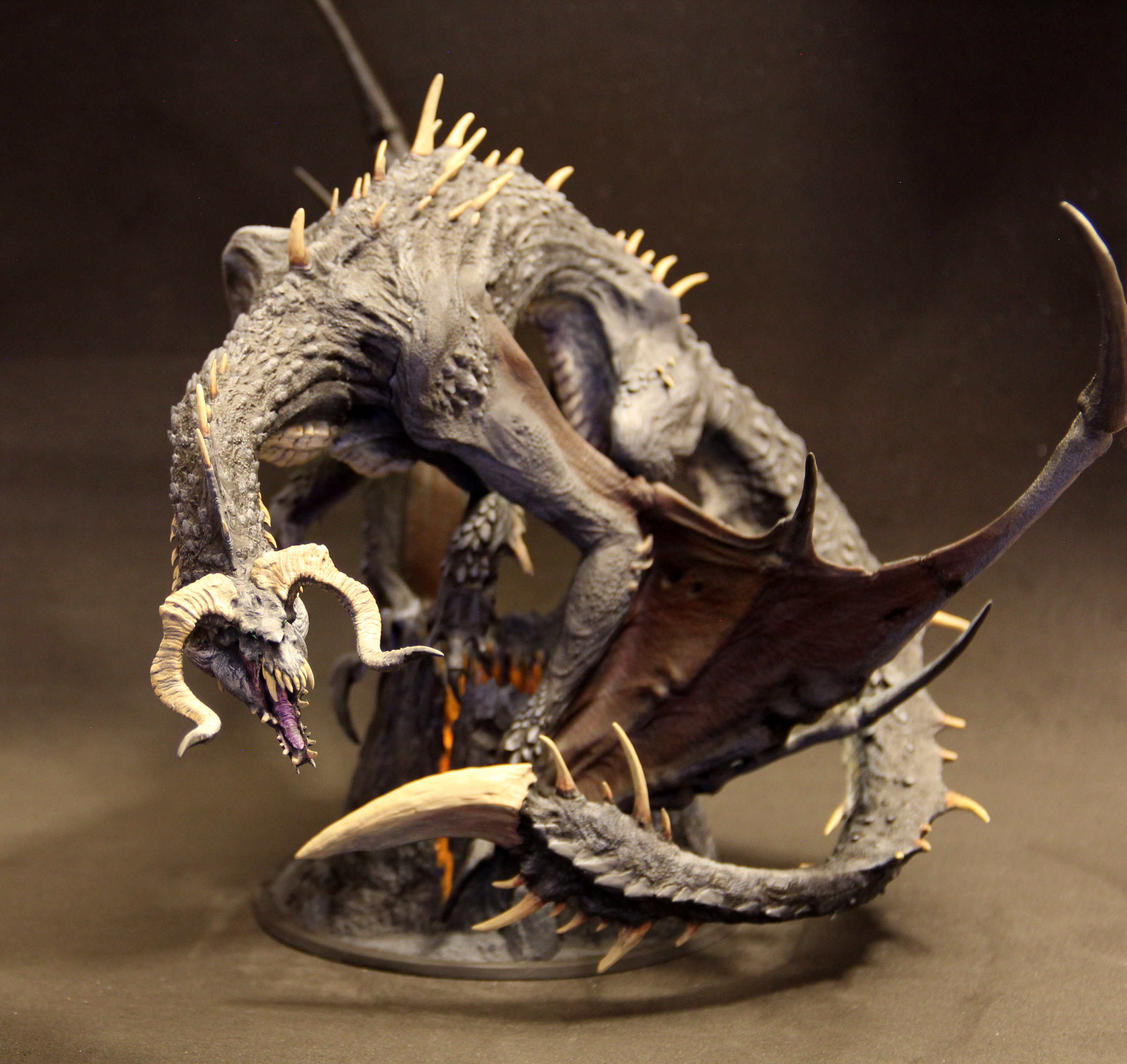 3D Printable Legendary Chromatic Black Dragon by Rescale Miniatures