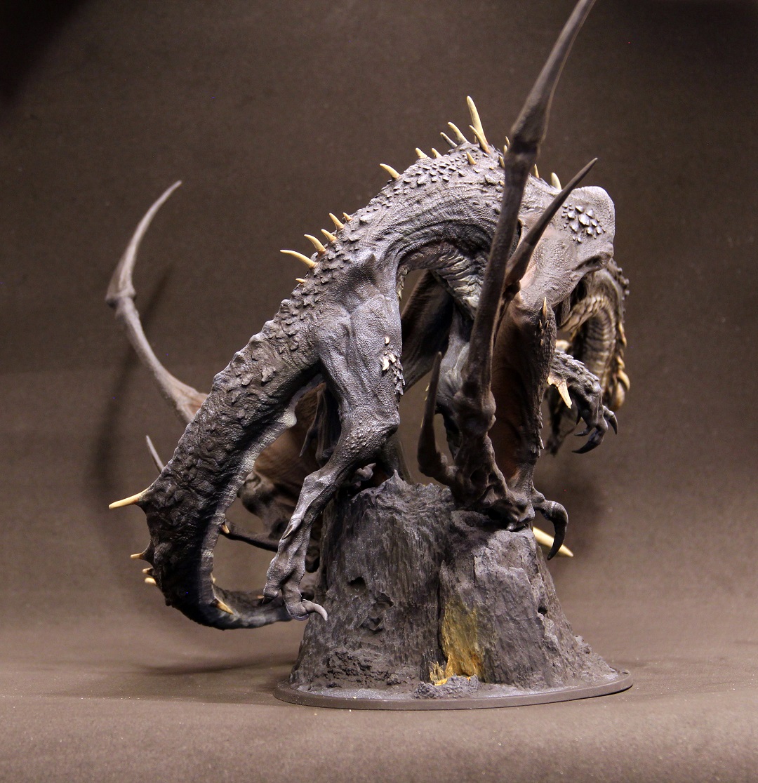 3D Printable Legendary Chromatic Black Dragon by Rescale Miniatures