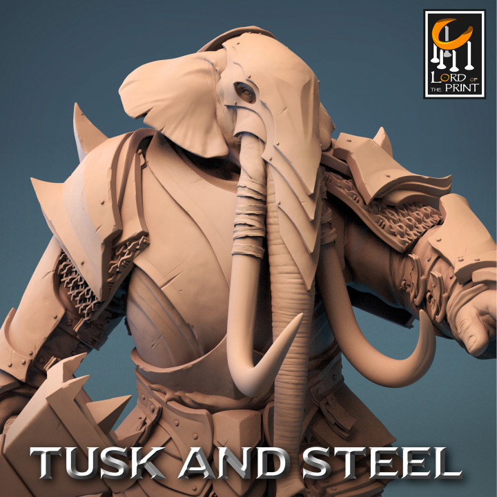 3D Printable Loxodon Hammer StepForward by Rescale Miniatures 3D Printable Loxodon Hammer StepForward by Rescale Miniatures