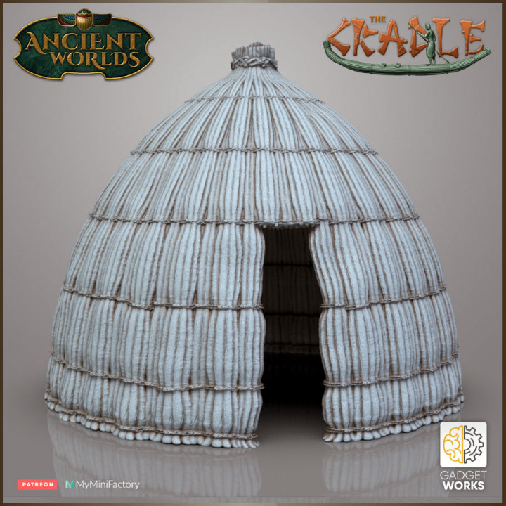 3D Printable Mesopotamian Reed hut and farm scatter - The Cradle by ...