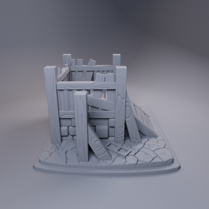 3D Printable Ramshackle guard tower by The Cackling Kobold Company