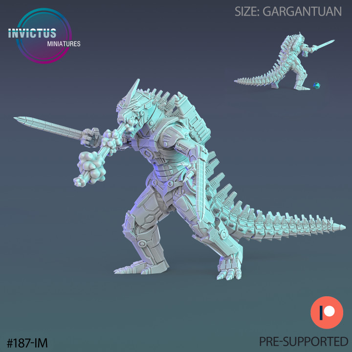 3D Printable Mecha Atomic Kaiju Set / Space Beast / Cosmic Predator ...