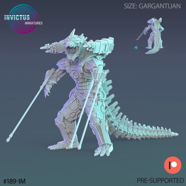3D Printable Mecha Atomic Kaiju Set / Space Beast / Cosmic Predator ...