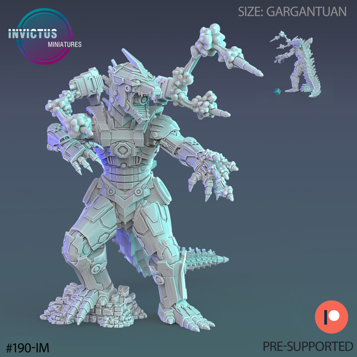 3D Printable Mecha Atomic Kaiju Set / Space Beast / Cosmic Predator ...