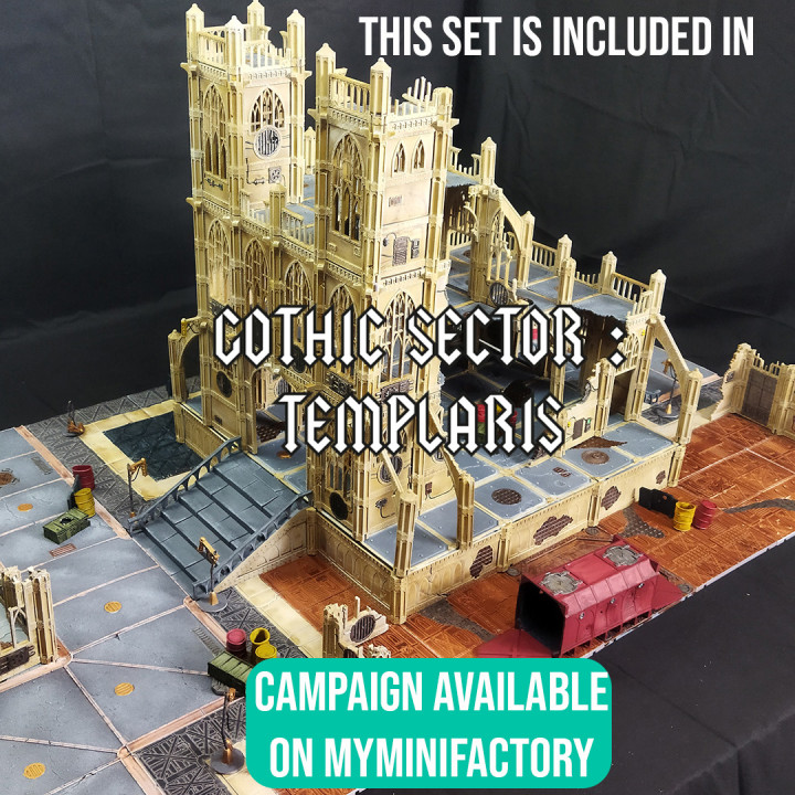 3D Printable Gothic Sector : Templaris - Objective Markers for Wargame ...
