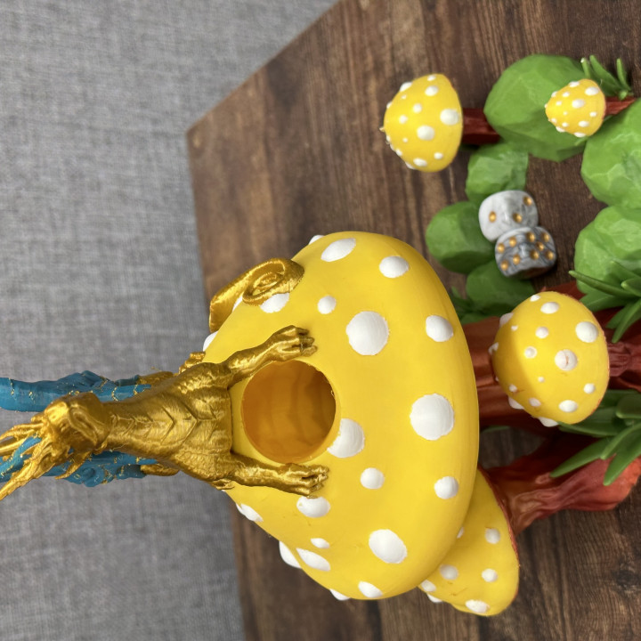 3D Print of Fey Dragon Dice Tower - SUPPORT FREE! by billhoughton