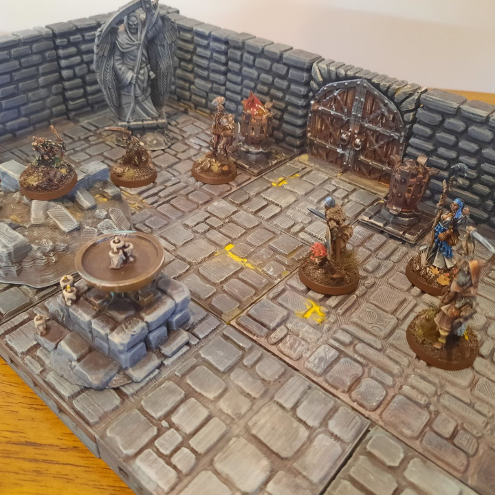 3D Printable The Catacombs - Base Set by The Blooded Horn Miniatures