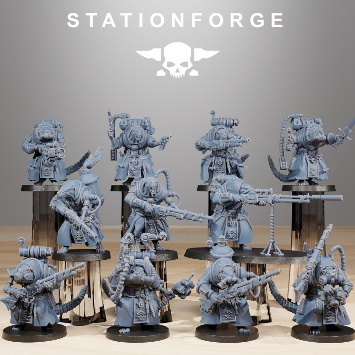 3D Printable Raticus Grunts by Station Forge