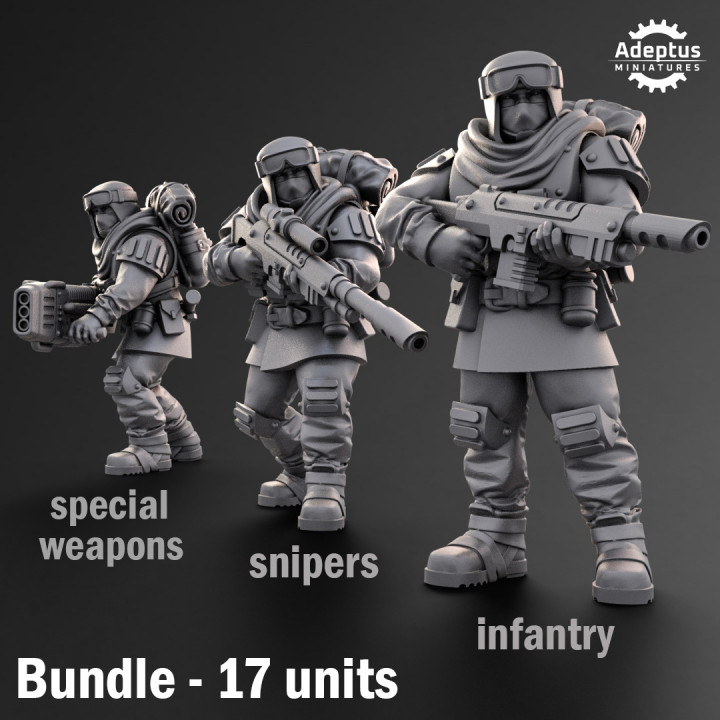 3D Printable Infantry Bundle. Khaleeth Regiment. Imperial Guard by ...