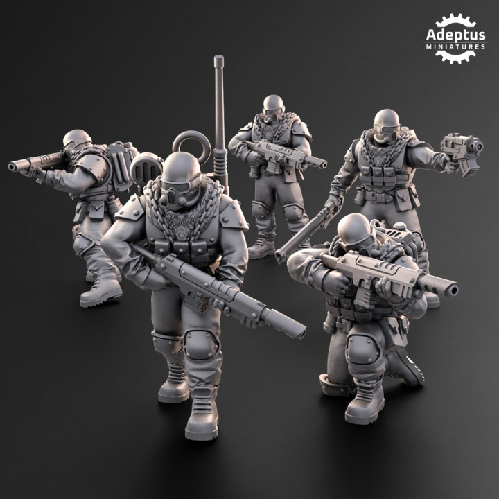 3D Printable Infantry Bundle. Spectre Regiment. Imperial Guard by ...