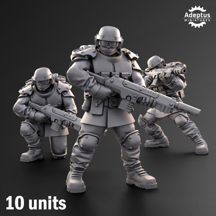 3D Printable Infantry Bundle. Ultima Troops. Imperial Guard by Adeptus ...