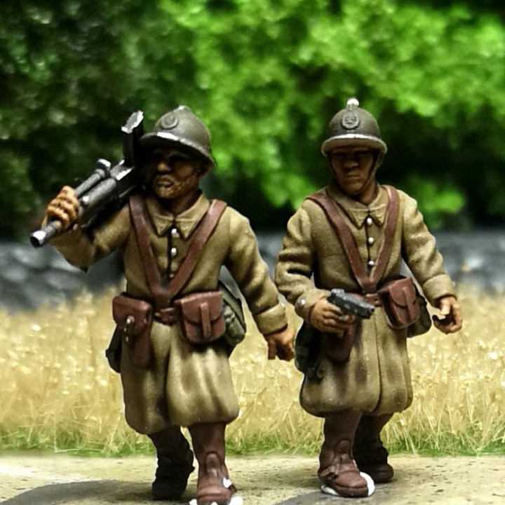 3D Printable 28mm French Spahis LMG team (with head variants) by ...