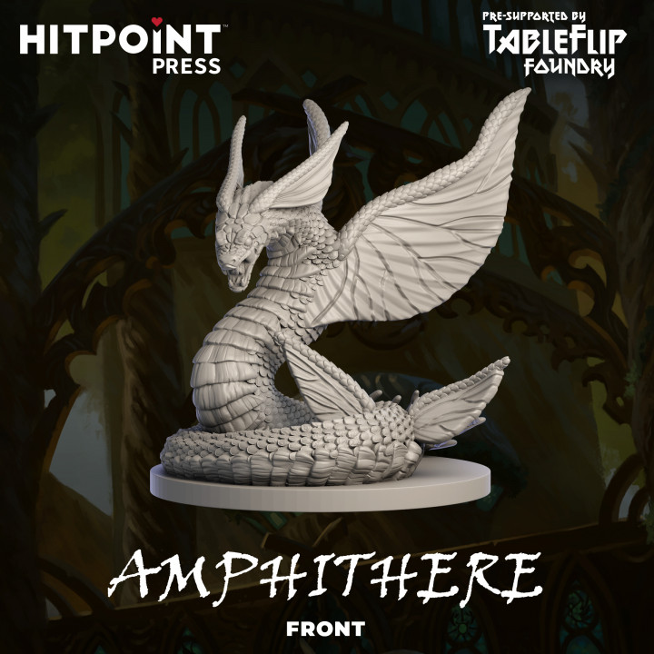 3D Printable HUMBLEWOOD TALES - Amphithere by Hit Point Press