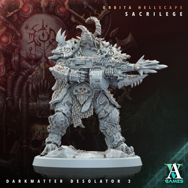 3D Printable Orbita Hellscape - Sacrilege - Bundle by Archvillain Games