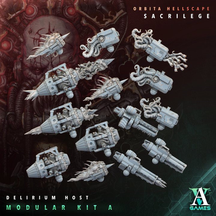 3D Printable Orbita Hellscape - Sacrilege - Bundle by Archvillain Games
