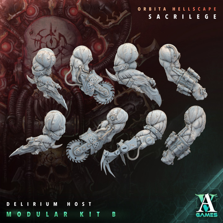 3D Printable Orbita Hellscape - Sacrilege - Bundle by Archvillain Games