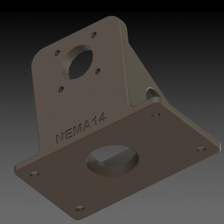 3D Printable Stepper Stand Nema 14 by NerdCorner