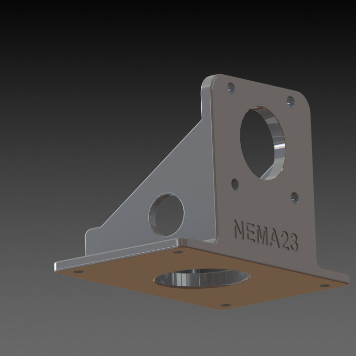 3D Printable Stepper Stand Nema 23 by NerdCorner