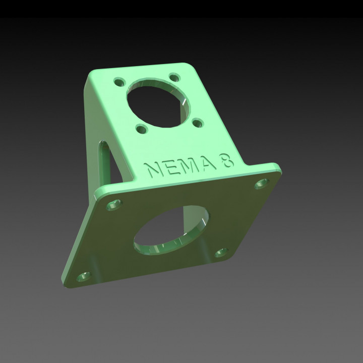3D Printable Stepper Stand Nema 8 by NerdCorner