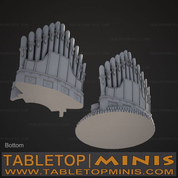 3D Printable Pipe Organ by TableTopMinis