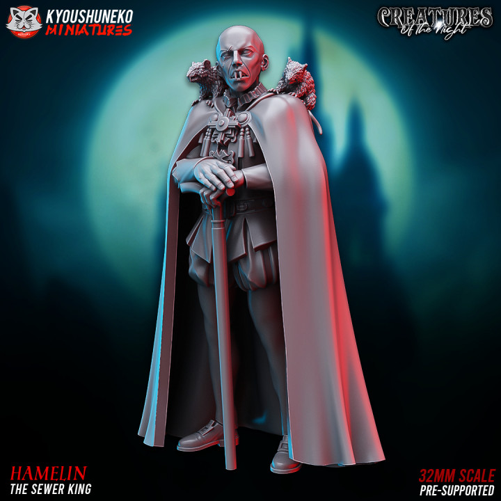 3D Printable Hamelin - Sewer King by Kyoushuneko Miniatures
