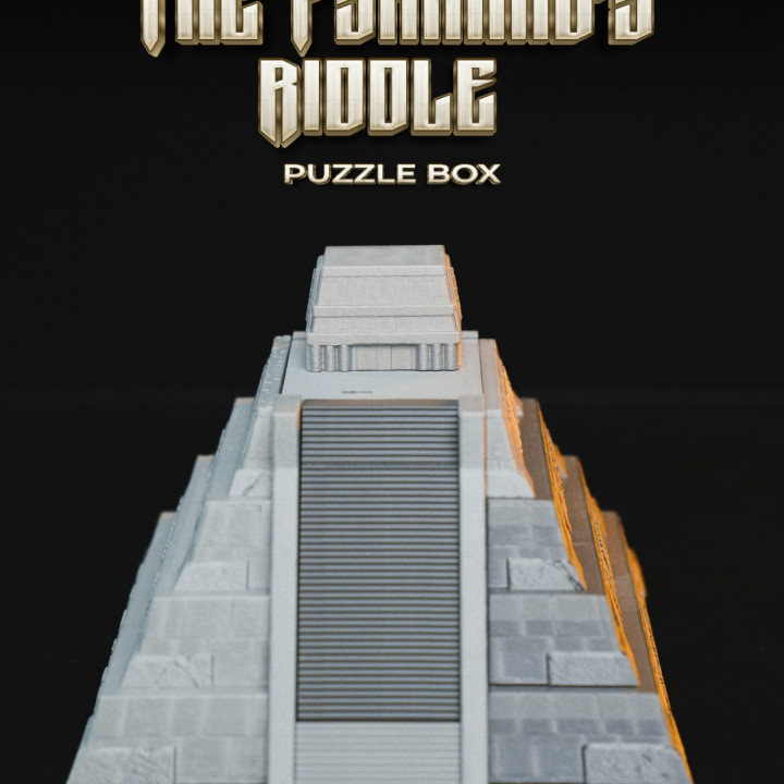 3D Printable The Pyramid’s Riddle Puzzle Box by Stlflix