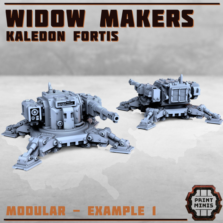 3D Printable Widow Maker Gun Platforms by Print Minis