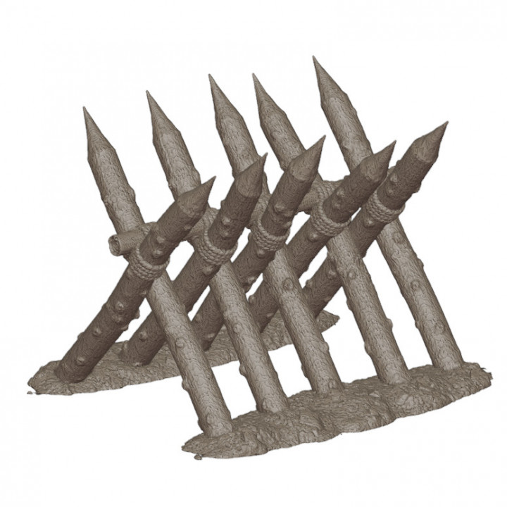 3D Printable Stake Barricade V1 by Dani Amengual