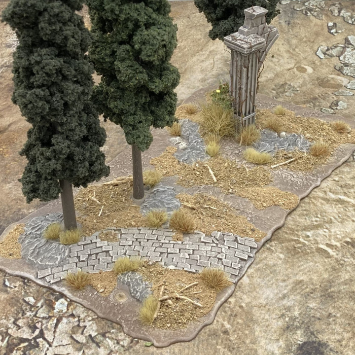 3D Print of Tabletop Terrain Forest / Woods / Area Terrain by Allstar ...