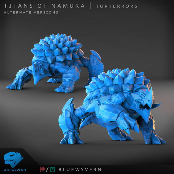 3D Printable Titans of Namura - Torterrors (Modular) by BlueWyvern