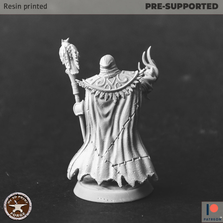 3D Printable Great Wizard Casting Spell by My3DPrintForge