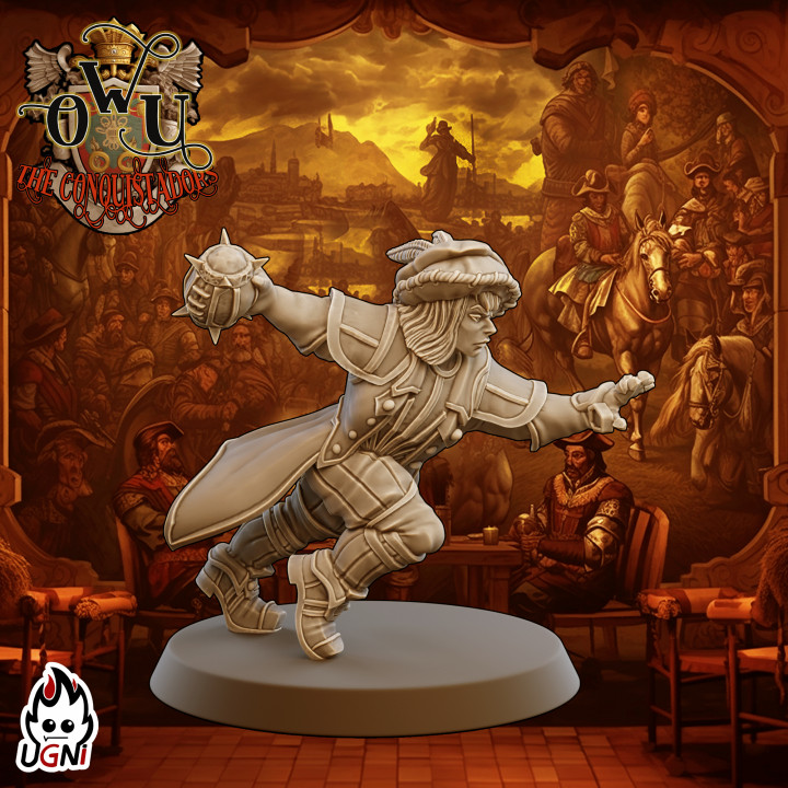 3D Printable Human Thrower - OWU Team by UGNI Miniatures