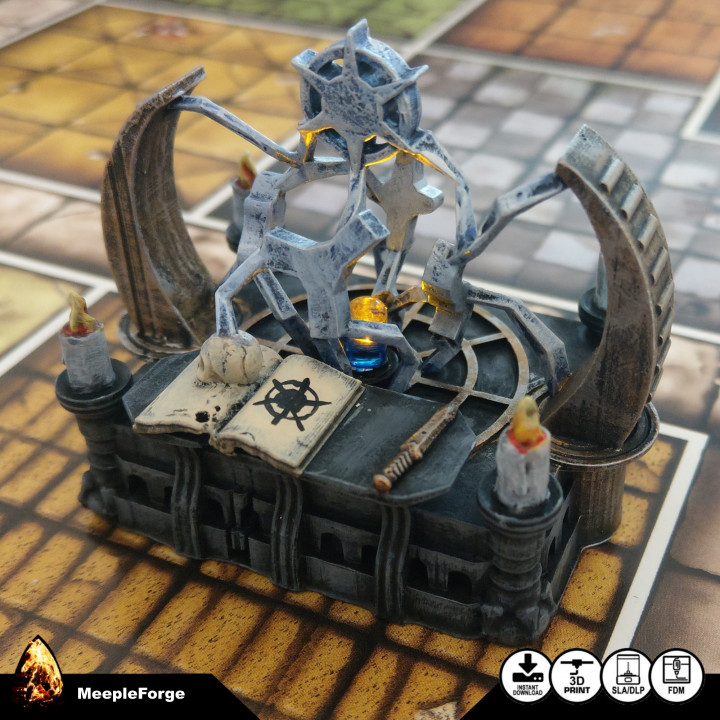 3D Printable Light up Sorcerers Table for use with HeroQuest by Andy at ...