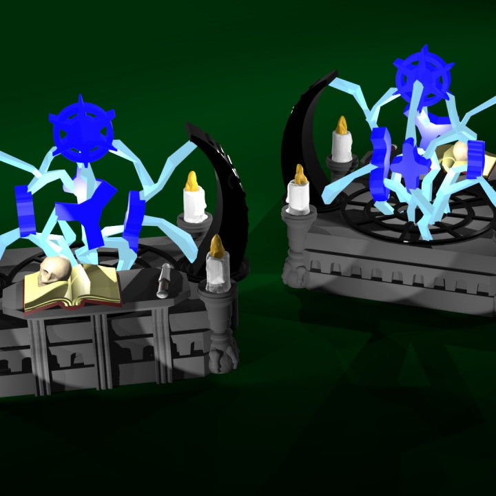 3D Printable Light up Sorcerers Table for use with HeroQuest by Andy at ...