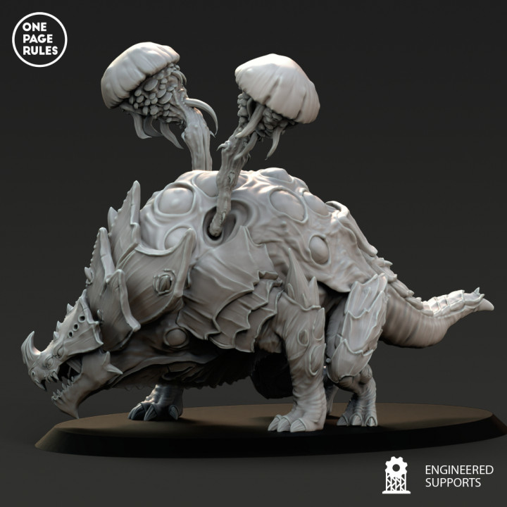 3D Printable Mortar Beast - Alien Hives by One Page Rules