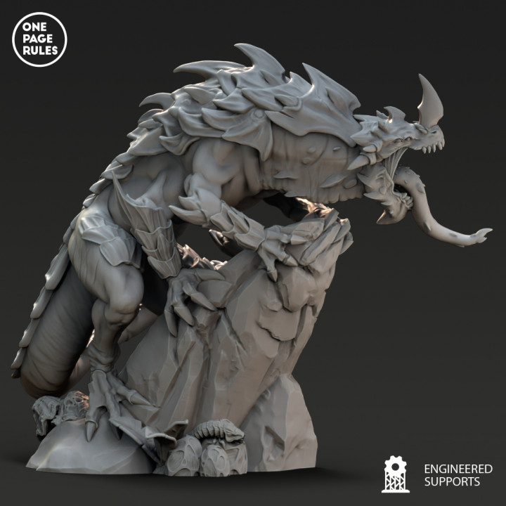 3D Printable Devourer Beast - Alien Hives by One Page Rules