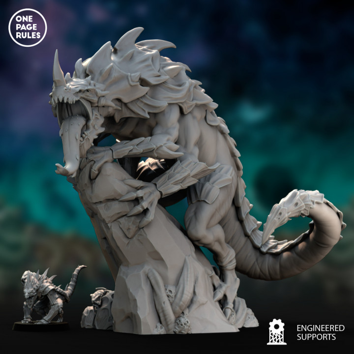 3D Printable Devourer Beast - Alien Hives by One Page Rules
