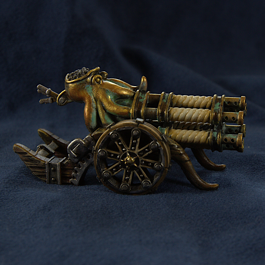 3D Printable Empire Artillery (Volley Gun) - Human Empire by One Page Rules