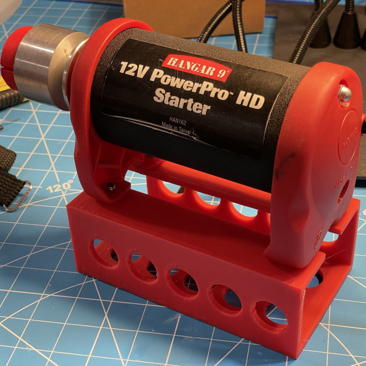 3D Printable Hangar9 PowerPro HD Nitro Starter Lipo Tray by Lennin Tabora