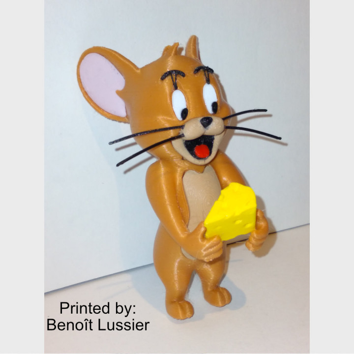 3D Printable Jerry Mouse by Steve Solomon