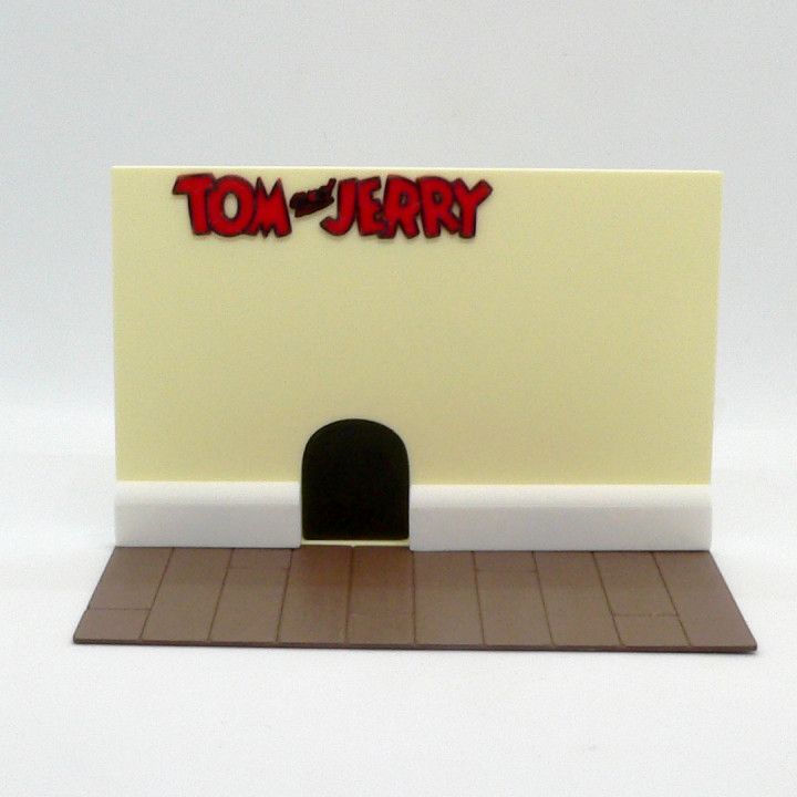 3D Printable Base for Tom and Jerry by Steve Solomon