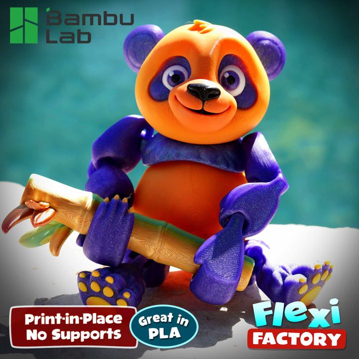 3D Printable Public Release: Flexi Factory Bambu Lab Panda and Display ...