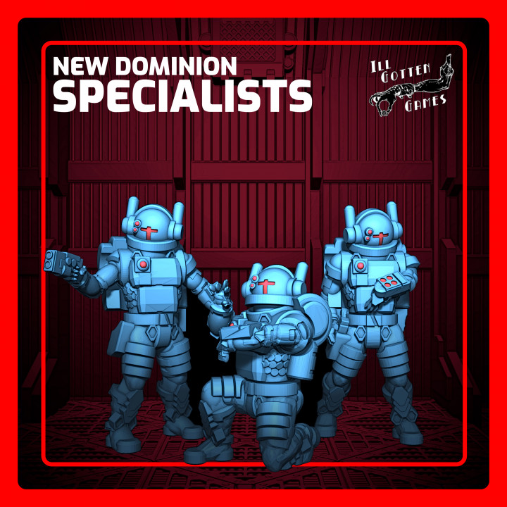 3D Printable New Dominion Specialists by Ill Gotten Games