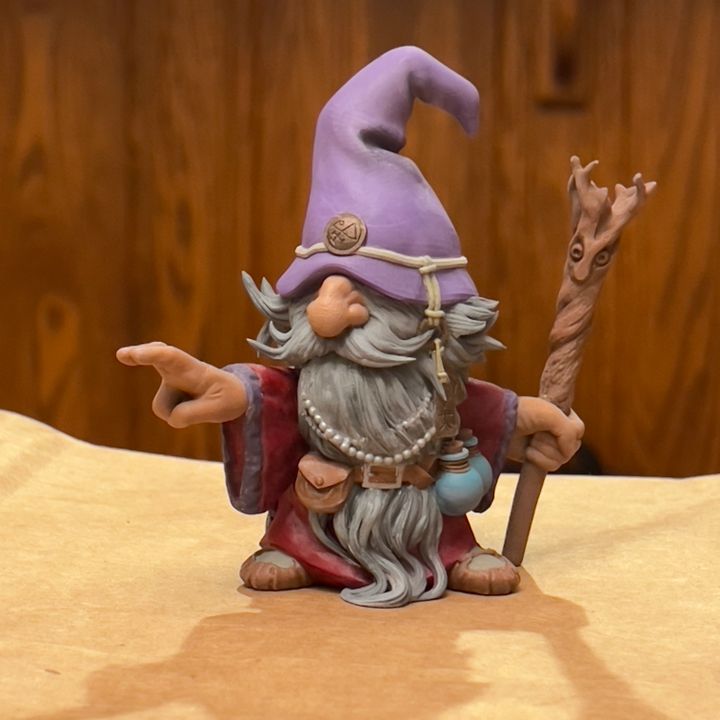 3D Print of Gonk Gnome Wizard by jeffreywilson1