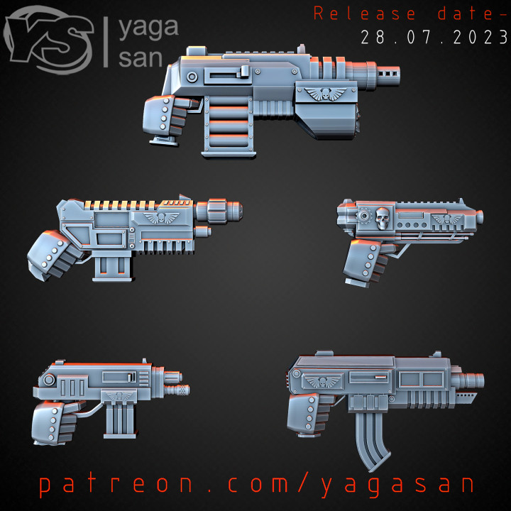 3D Printable Bolters KitBASH Pack by Yaga San