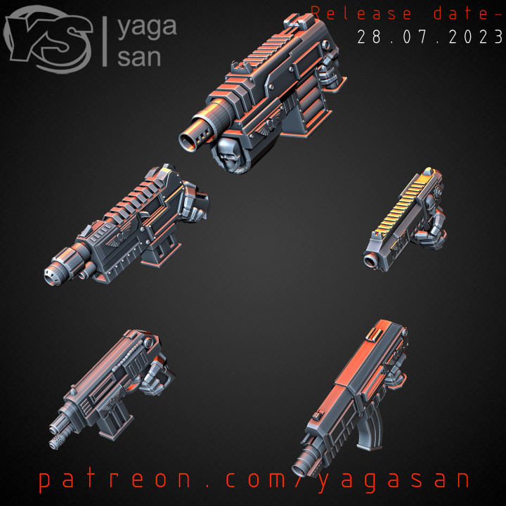 3D Printable Bolters KitBASH Pack by Yaga San
