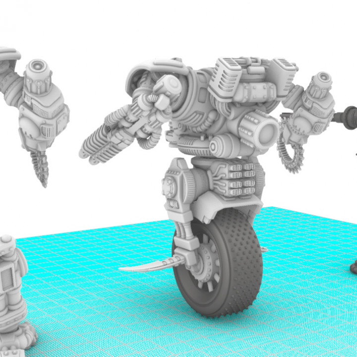 3D Printable Project Raptor-Wheeled Raptor Lower Chassis by John Bear Ross