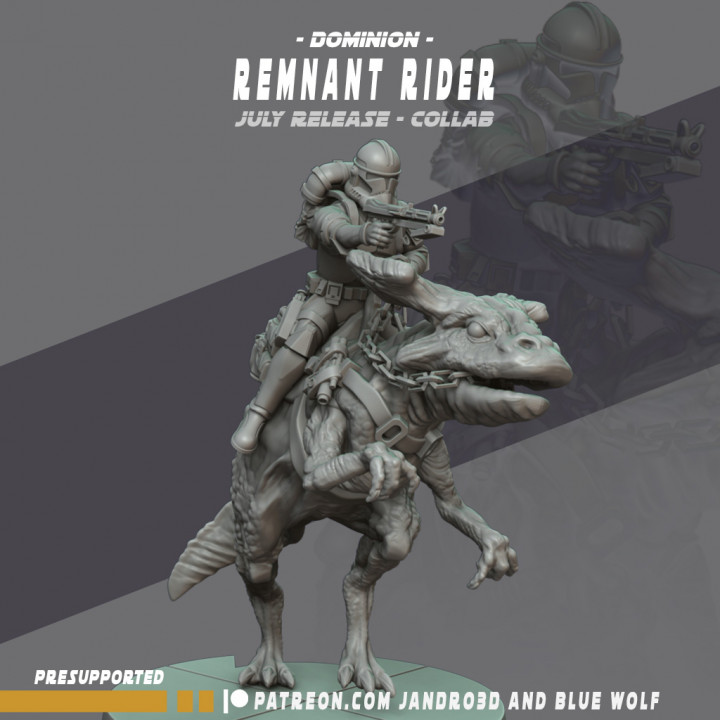 3D Printable Remnant Rider - BlueWolf Collab by Jandro Marquez