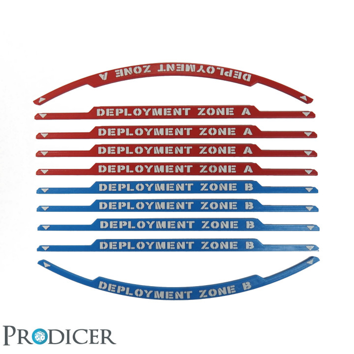 3D Printable Deployment Zone Markers by PRODICER by Markus Schittkowski