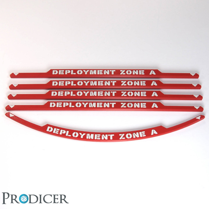 3D Printable Deployment Zone Markers by PRODICER by Markus Schittkowski